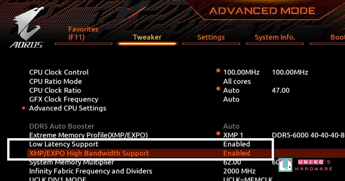 實測技嘉獨家的 DDR5 EXPO HIGH BANDWIDTH & LOW LATENCY 技術 | UNIKO's Hardware