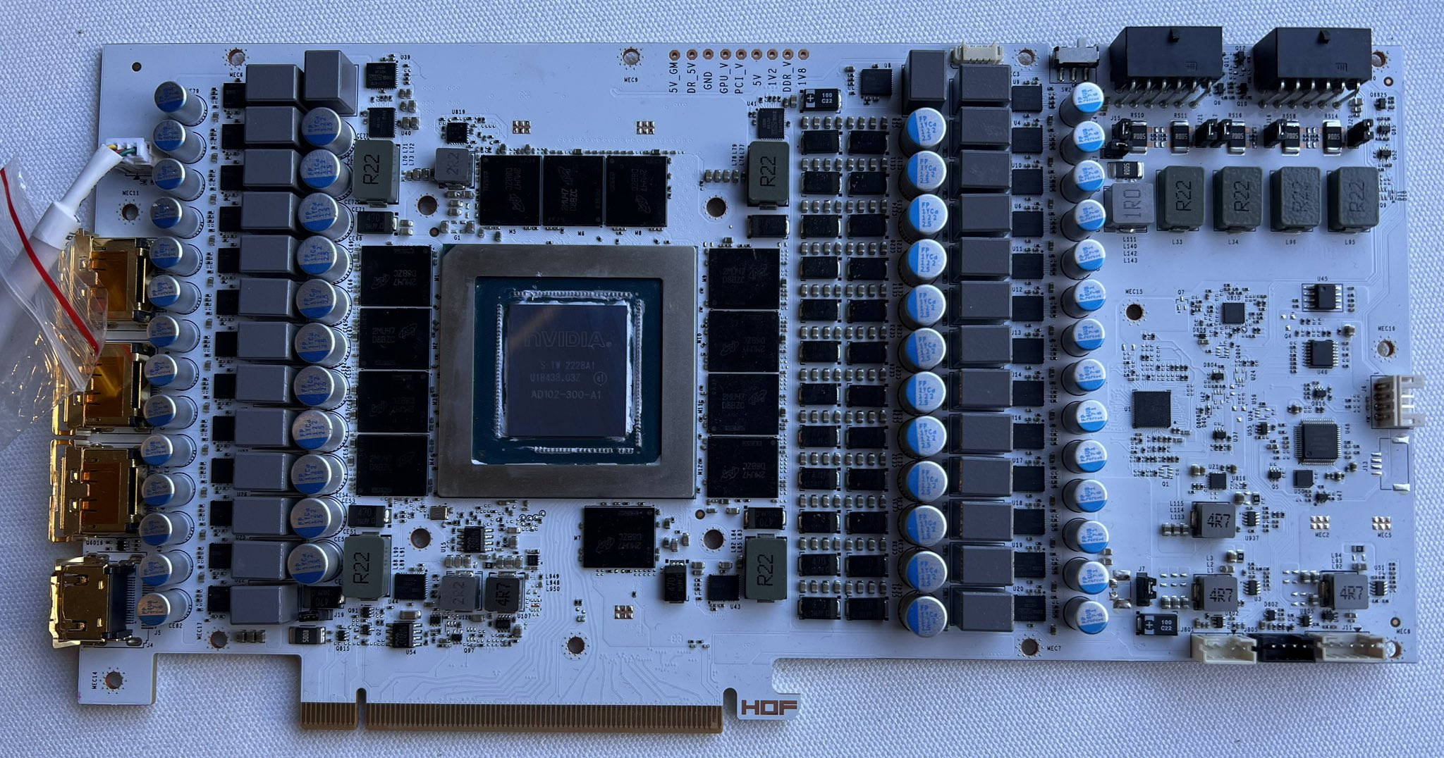 影馳 GALAX GEFORCE RTX 4090 HOF PCB 清晰照片曝光 | UNIKO's Hardware